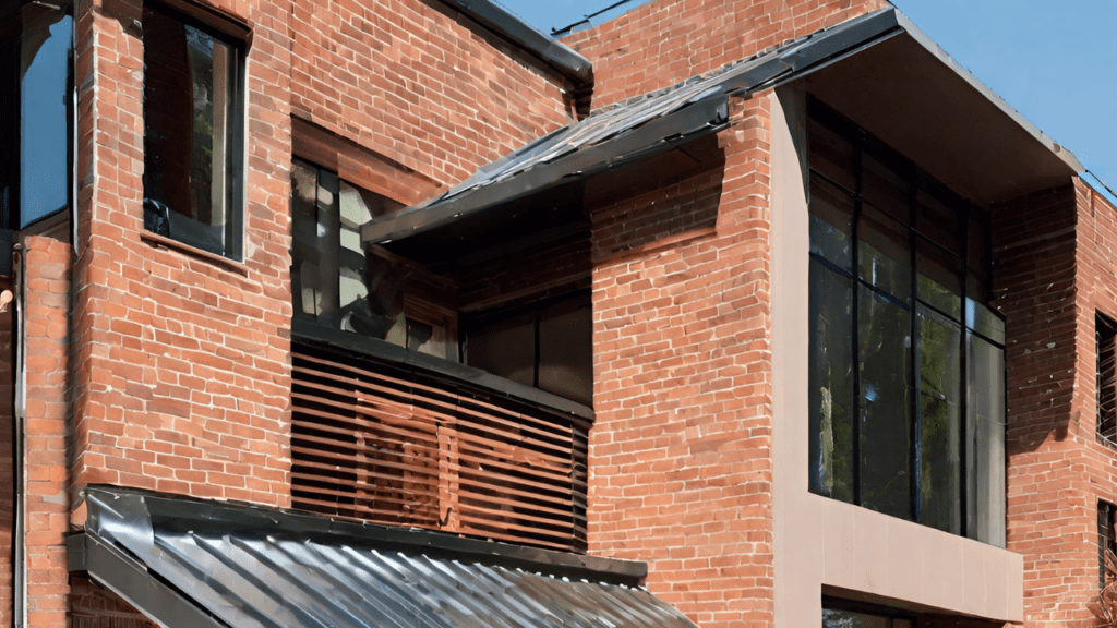 Brick House With Metal Roof : Elegance and Durability