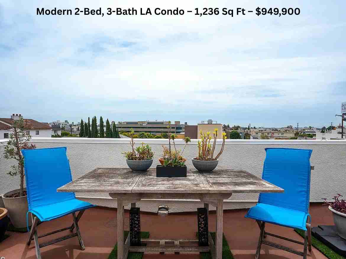 Modern 2-Bed, 3-Bath LA Condo – 1,236 Sq Ft – $949,900